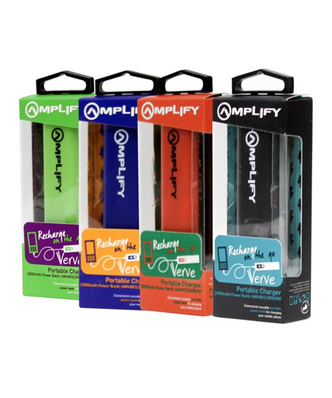 Amplify AM4003/4000/BKGR Verve Power Bank (Portable Charger)